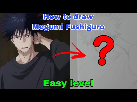 [Easy] How to draw Megumi Fushiguro from Jujutsu Kaisen - YouTube