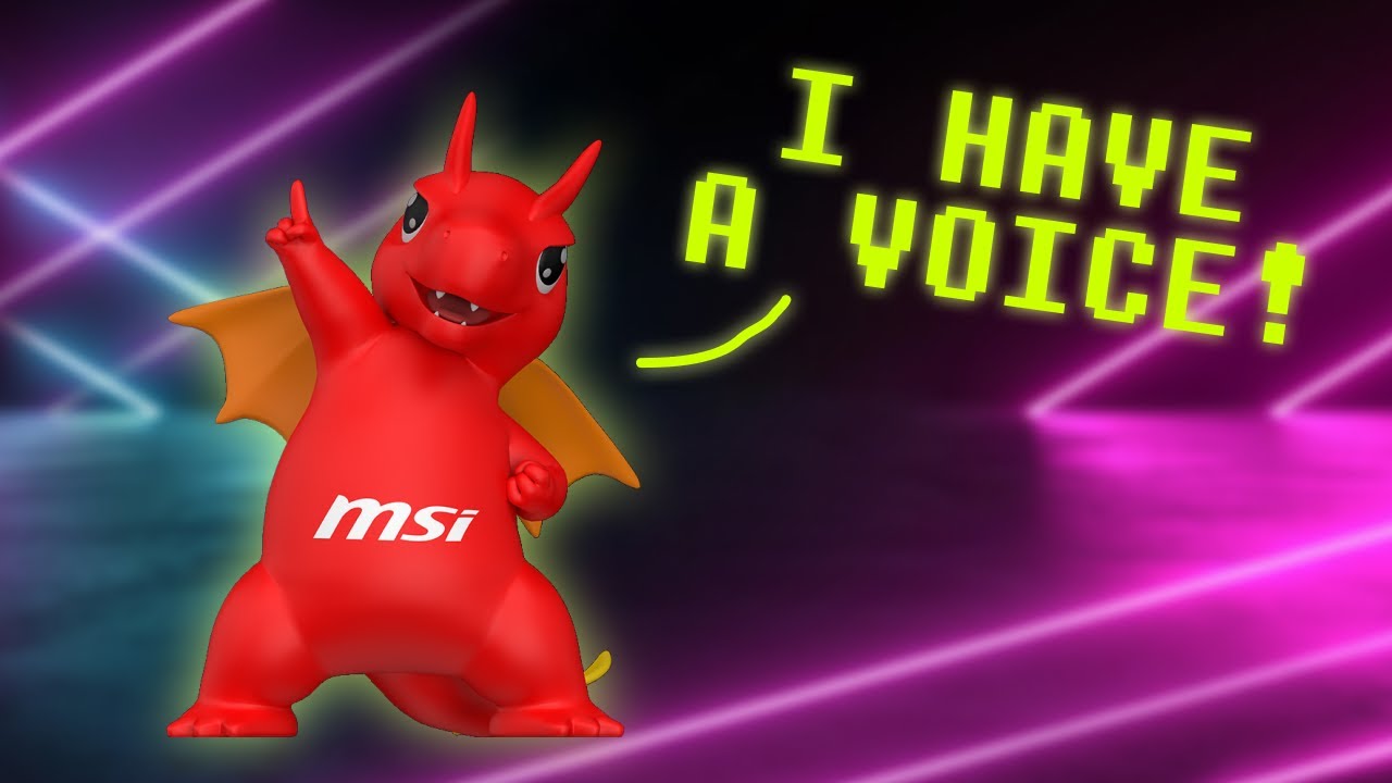 We gave a voice to @MSIGamingOfficial mascot Lucky the dragon - Redeem ...