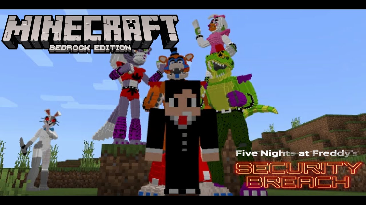 o melhor mod de fnaf security breach para minecraft pe/bedrock - YouTube