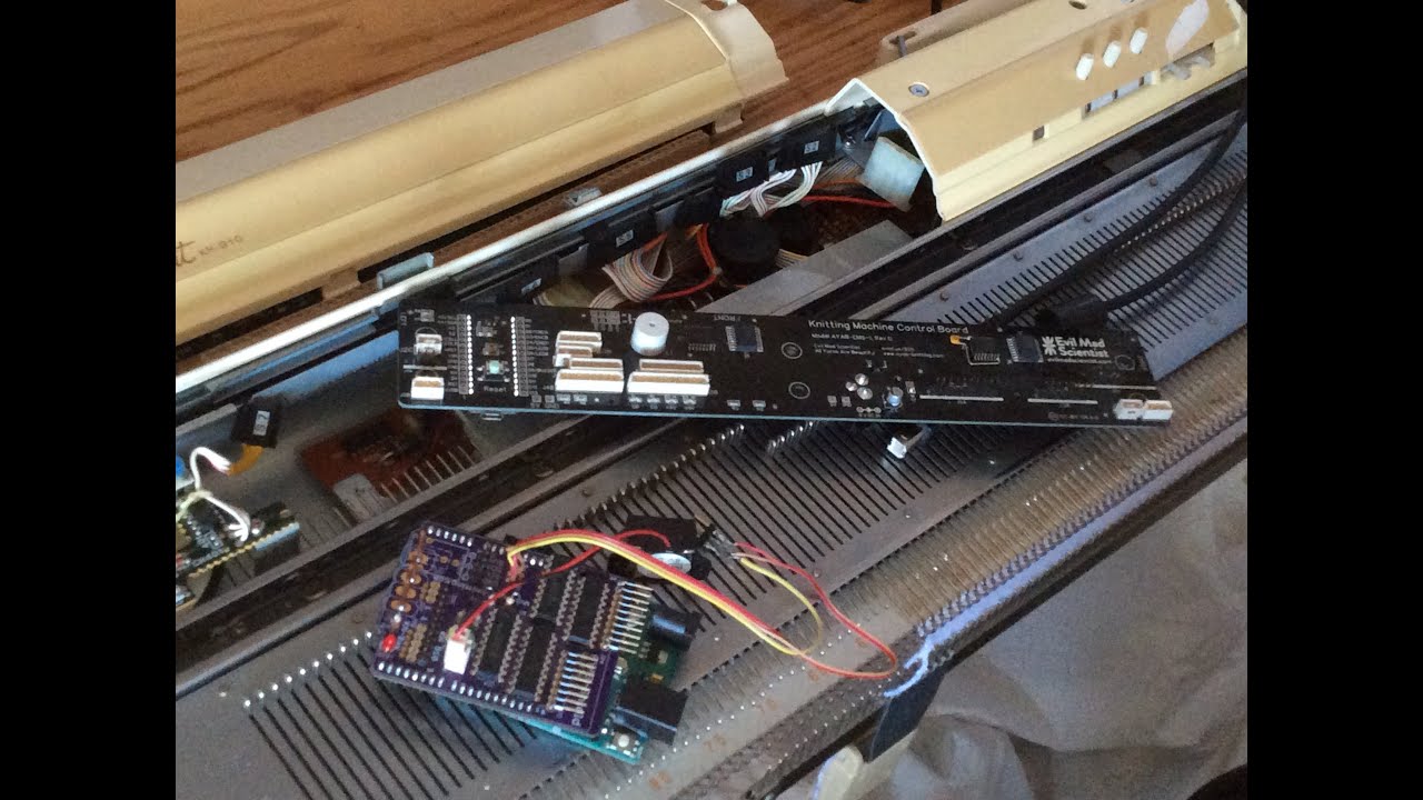 Machine knit a robot puppet. Part 1: install the AYAB hardware - YouTube