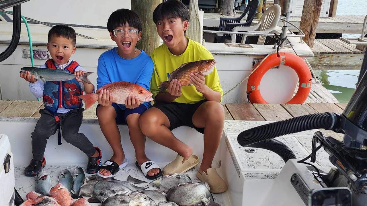 THE KIDS FISHING OFFSHORE FOR BIG FISH! - YouTube