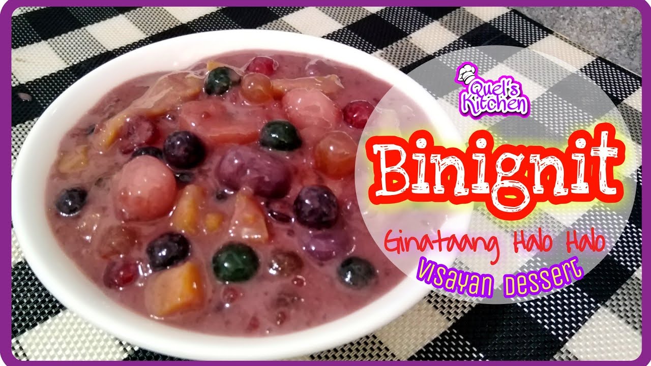 BINIGNIT /HOW TO COOK BINIGNIT/GINATAANG HALO HALO/PINOY FOOD - YouTube