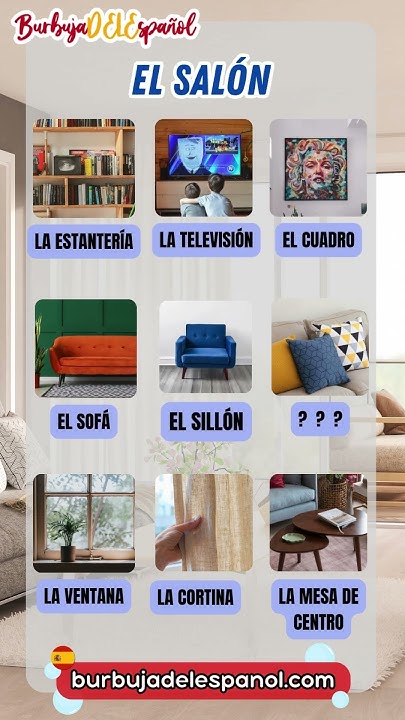 🛋️ ¡Hora de aprender el vocabulario del salón! 🏠 - YouTube