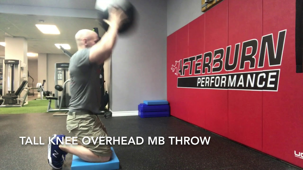 Tall knee Overhead MB Throw - YouTube