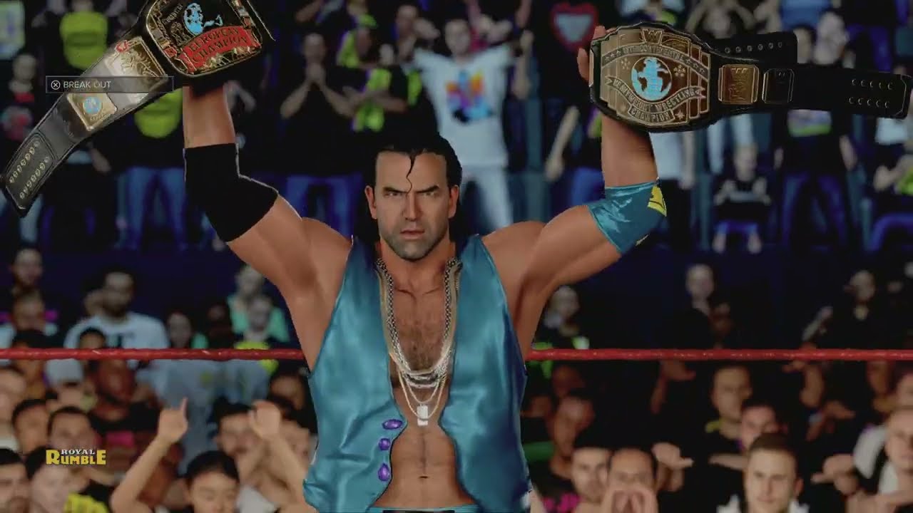 Royal Rumble 95 Intercontinental Champion Razor Ramon vs Psycho Sid ...