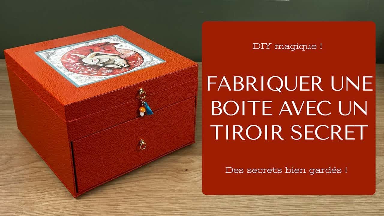 Fabriquer une boite avec un tiroir secret - YouTube