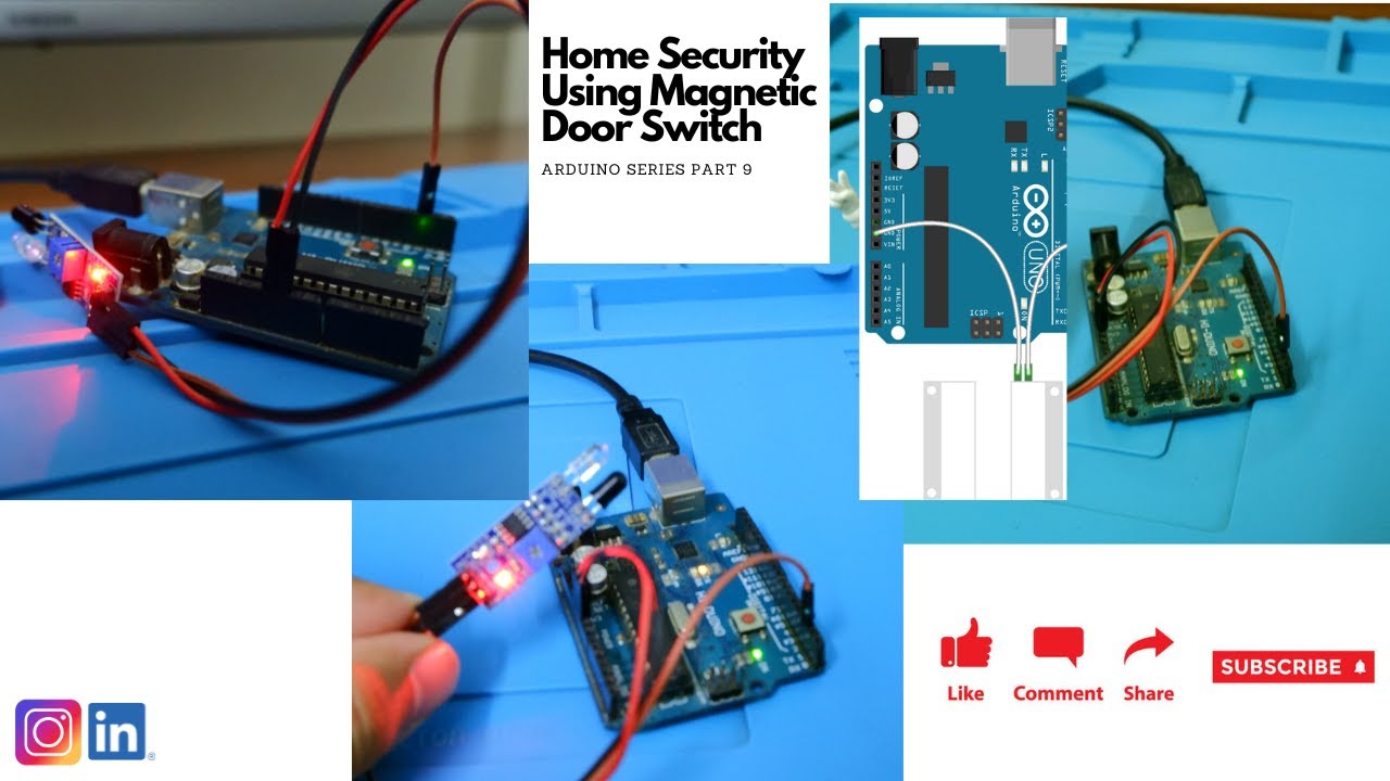 Home Security Using Magnetic Door Switch Arduino Series Part 9 Youtube 1401