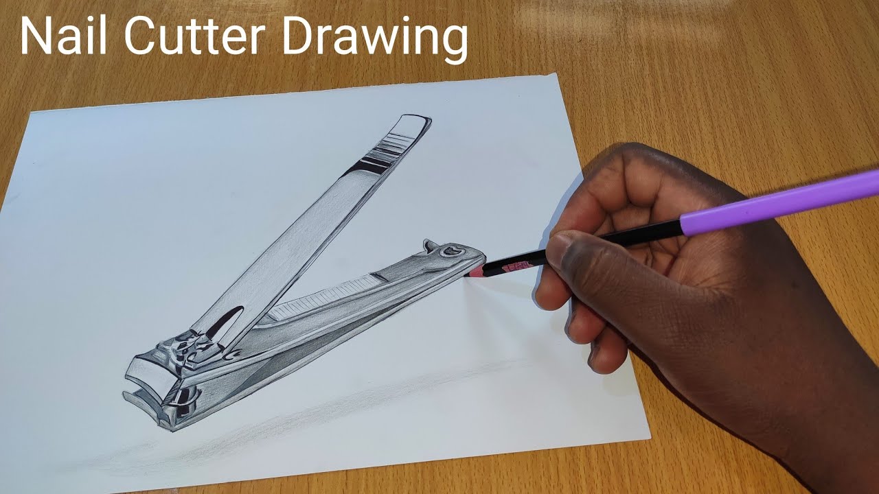 How to draw a Nail Cutter - YouTube
