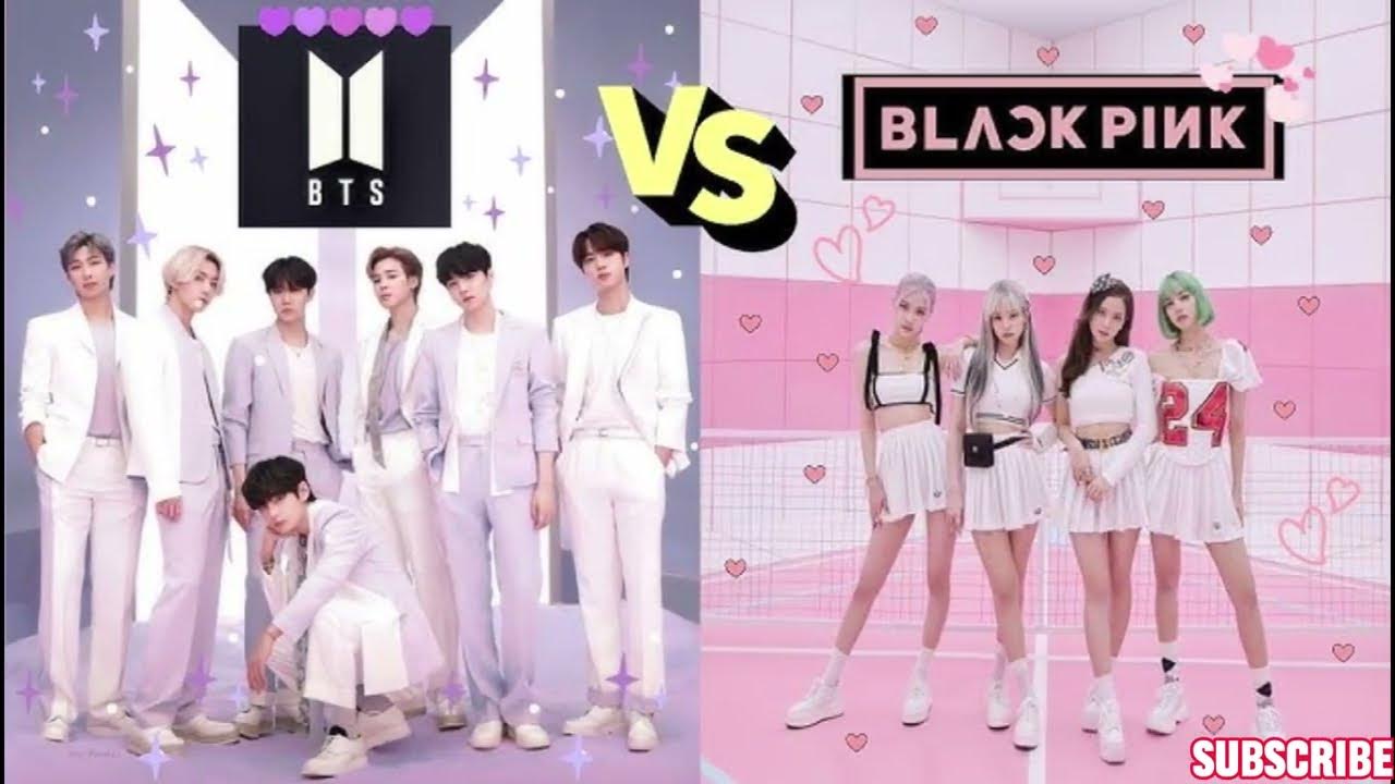 BTS💜VS BLACK PINK💗👗👟.. - YouTube
