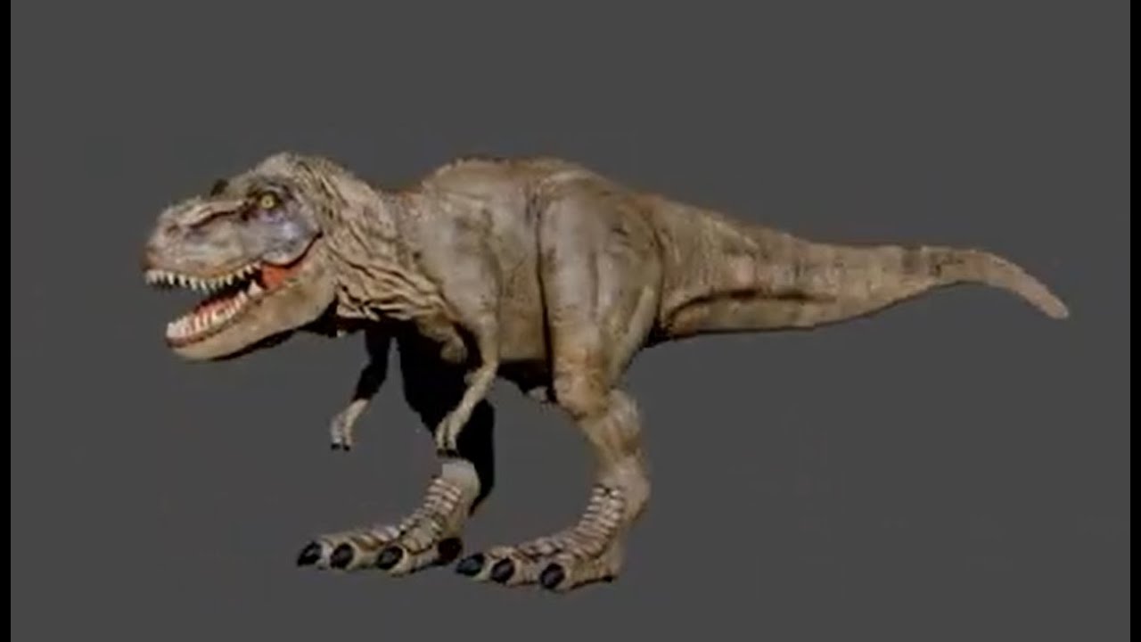 T-Rex Color view. - YouTube