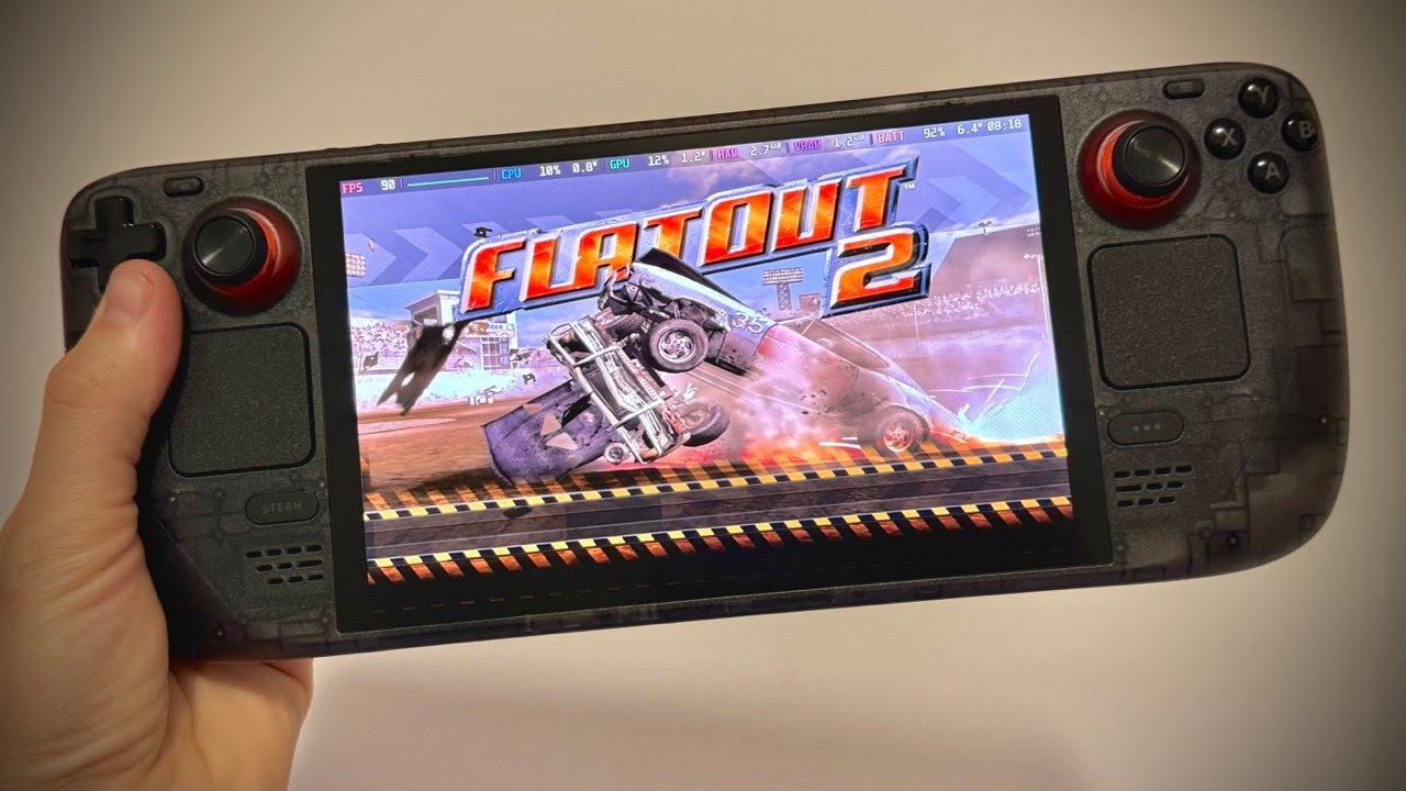 FlatOut 2 Steam Deck OLED Gameplay - YouTube