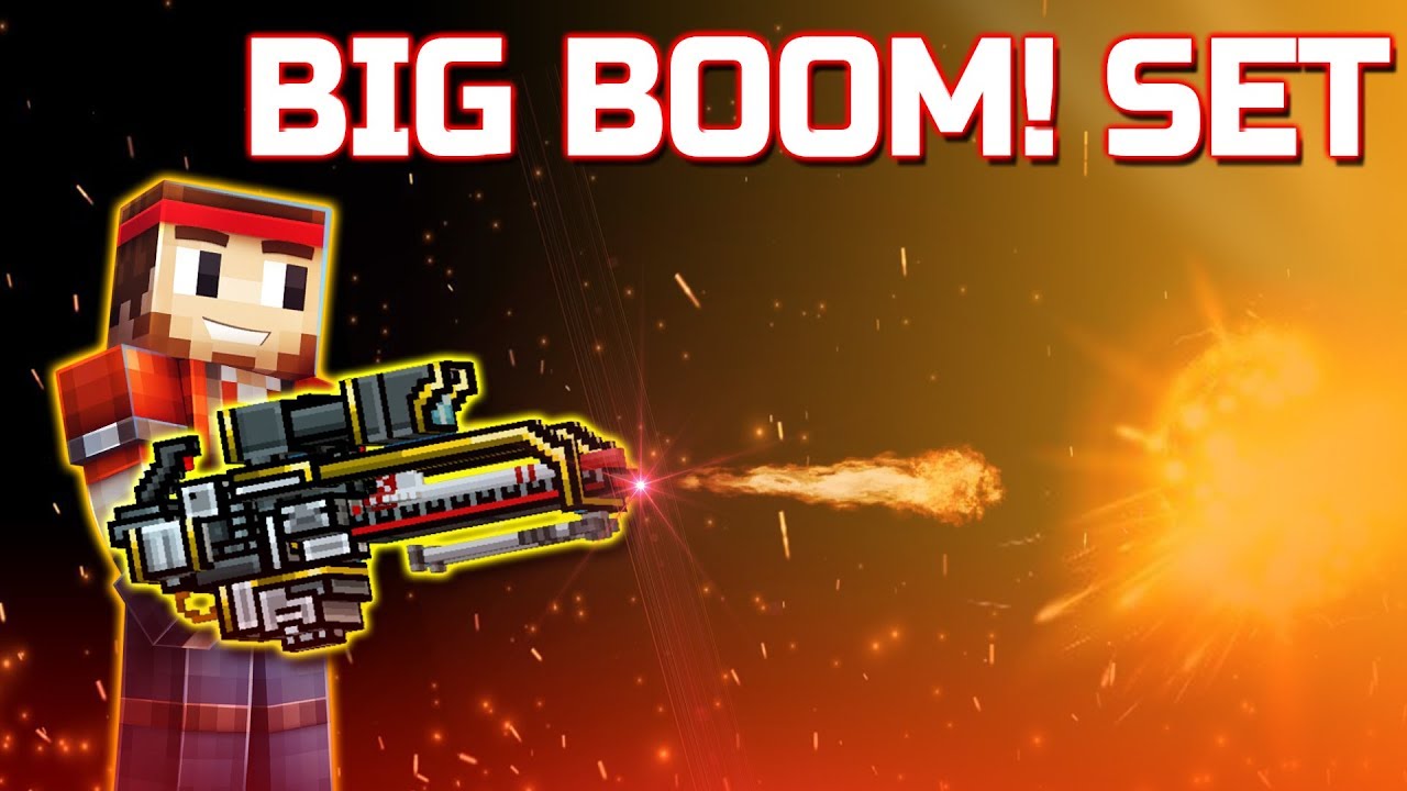 BIG BOOM! SET Weapons - Pixel Gun 3D - YouTube