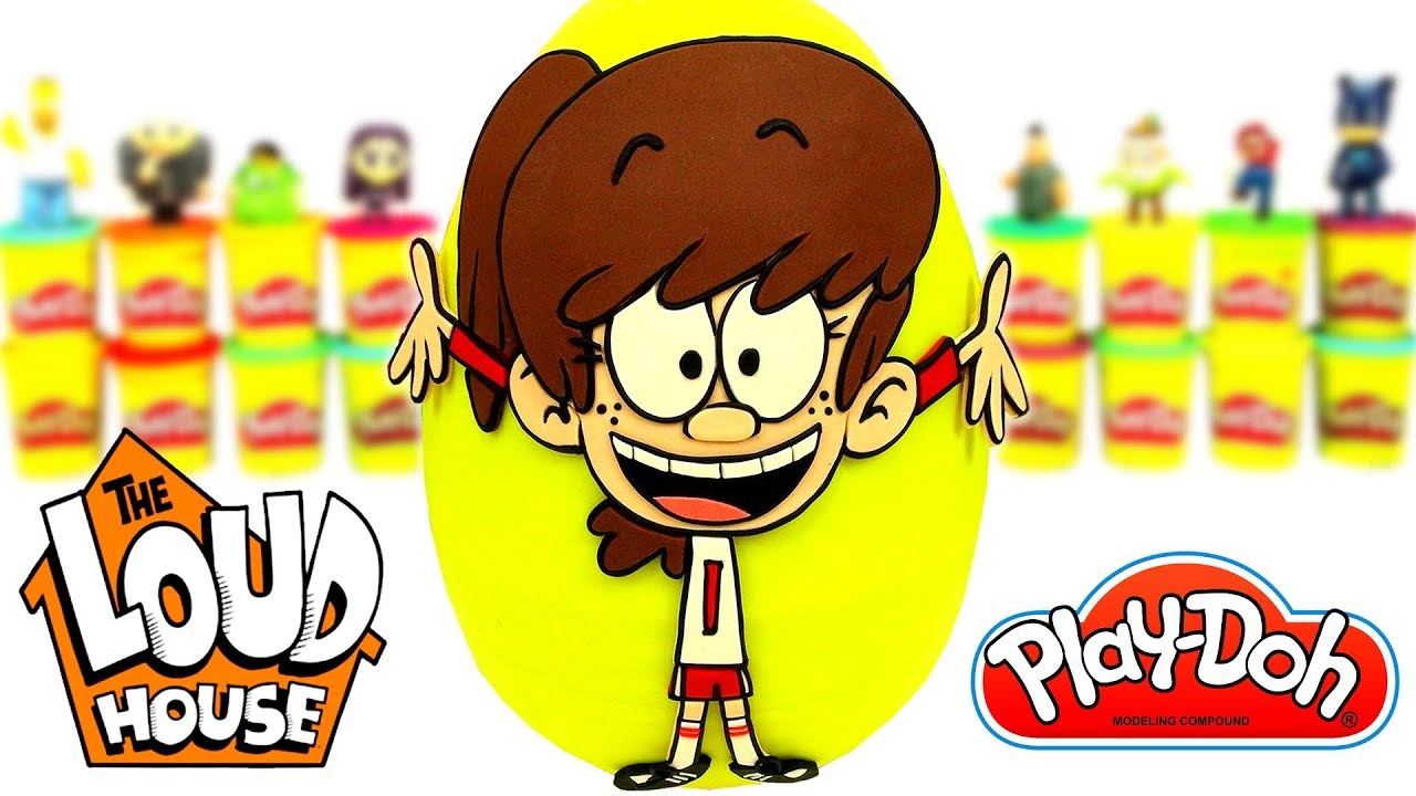Huevo Sorpresa Gigante de The Loud House Lynn en Español de Plastilina ...