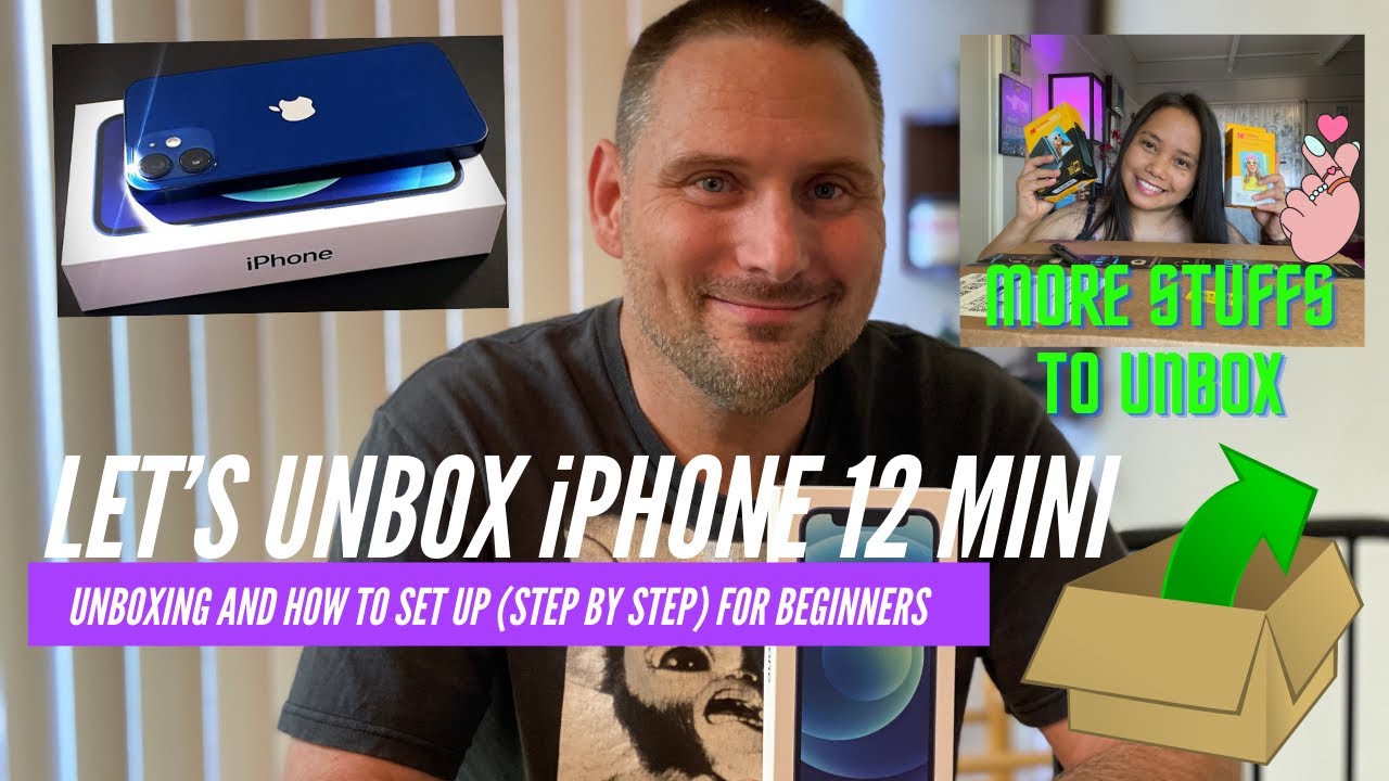 iPHONE 12 MINI: UNBOXING AND HOW TO SET UP (step by step) FOR BEGINNERS ...