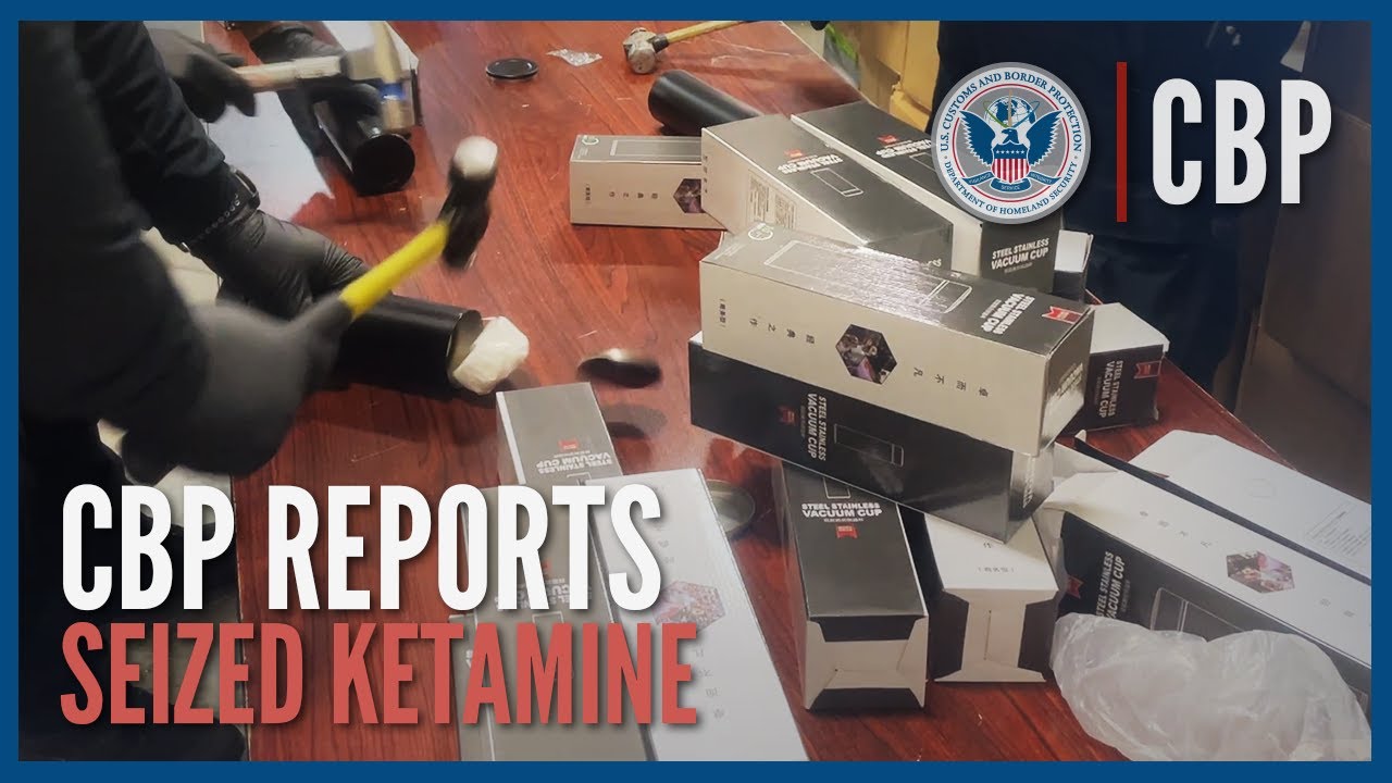 Seized Ketamine Hidden in Thermoses - CBP Reports | CBP - YouTube