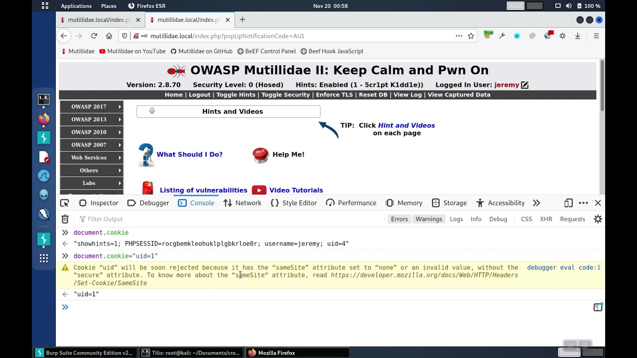 Mutillidae: Lab 38 Walkthrough - YouTube