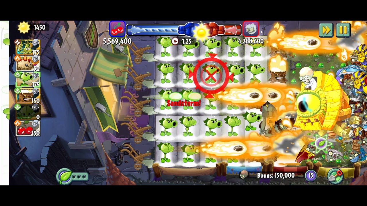 Plant Vs Zombie 2 (PVZ2) Arena Boingsetta & Friends VS Zomboss ...
