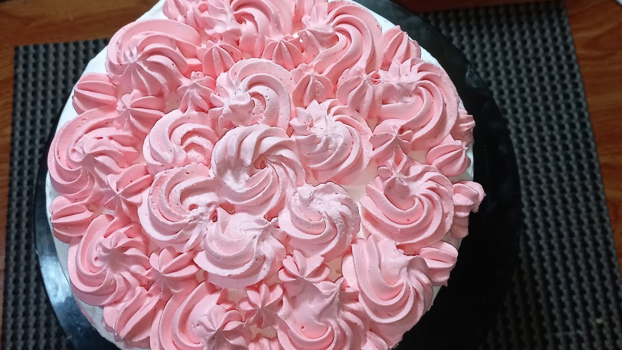 Birthday cake ️Very easy cream cake recipe ️By zara's food ️ - YouTube