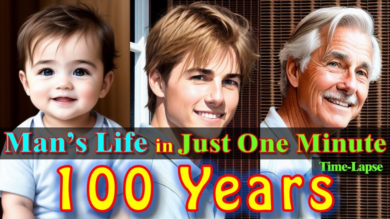 100 Years of a Man's Life generated by AI. famous evolution video ...