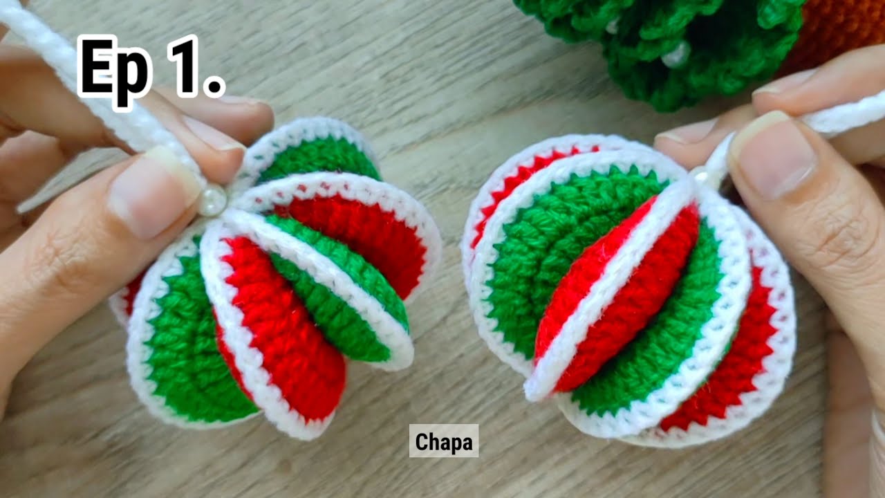 Ep1. 🎄 Crochet Christmas Bauble Tutorial step by step | Christmas ...