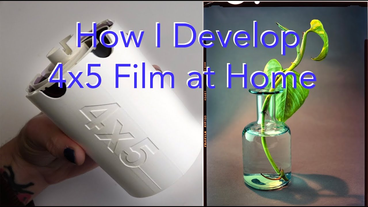 How I Develop 4x5 Film at Home with B's 4x5 Reel - YouTube