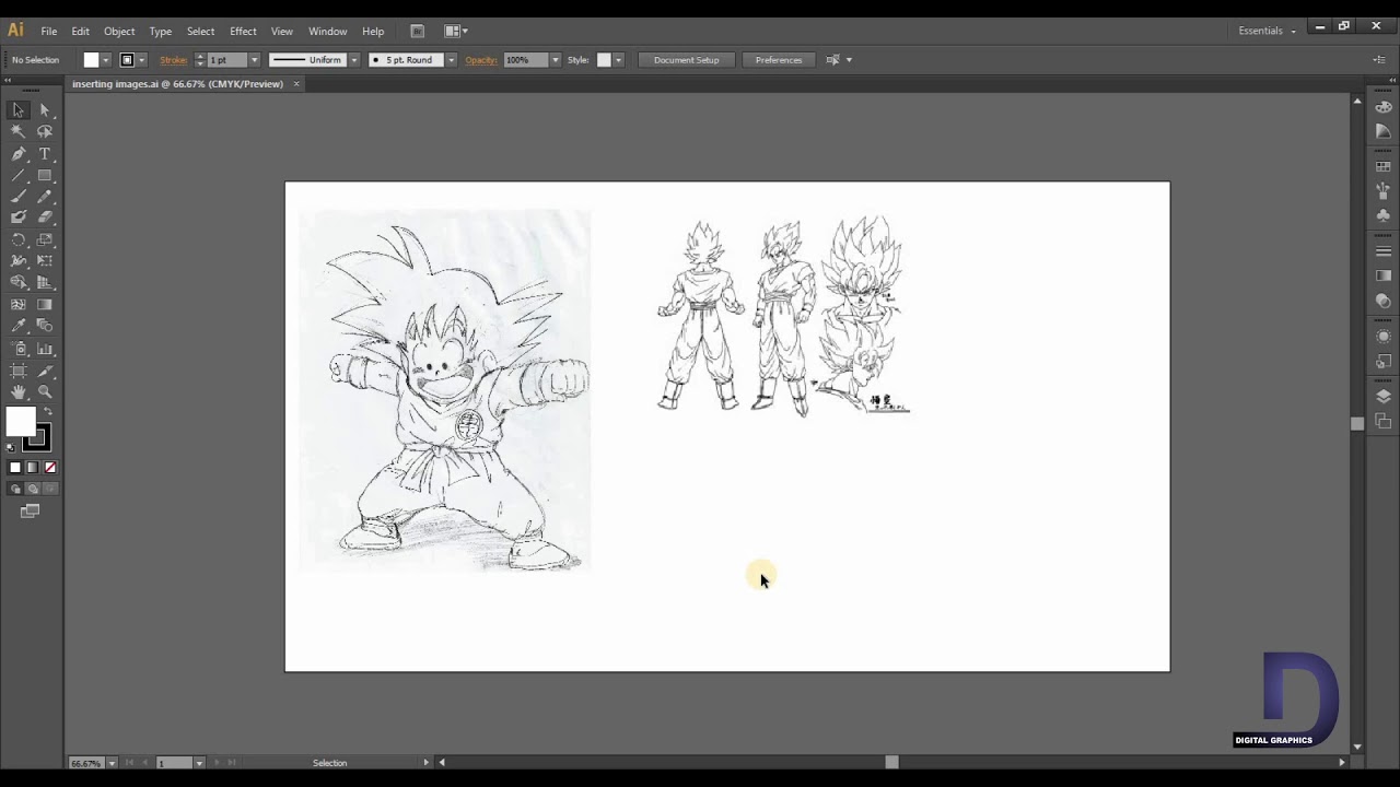 How to place image in illustrator for tracing or reference images for ...