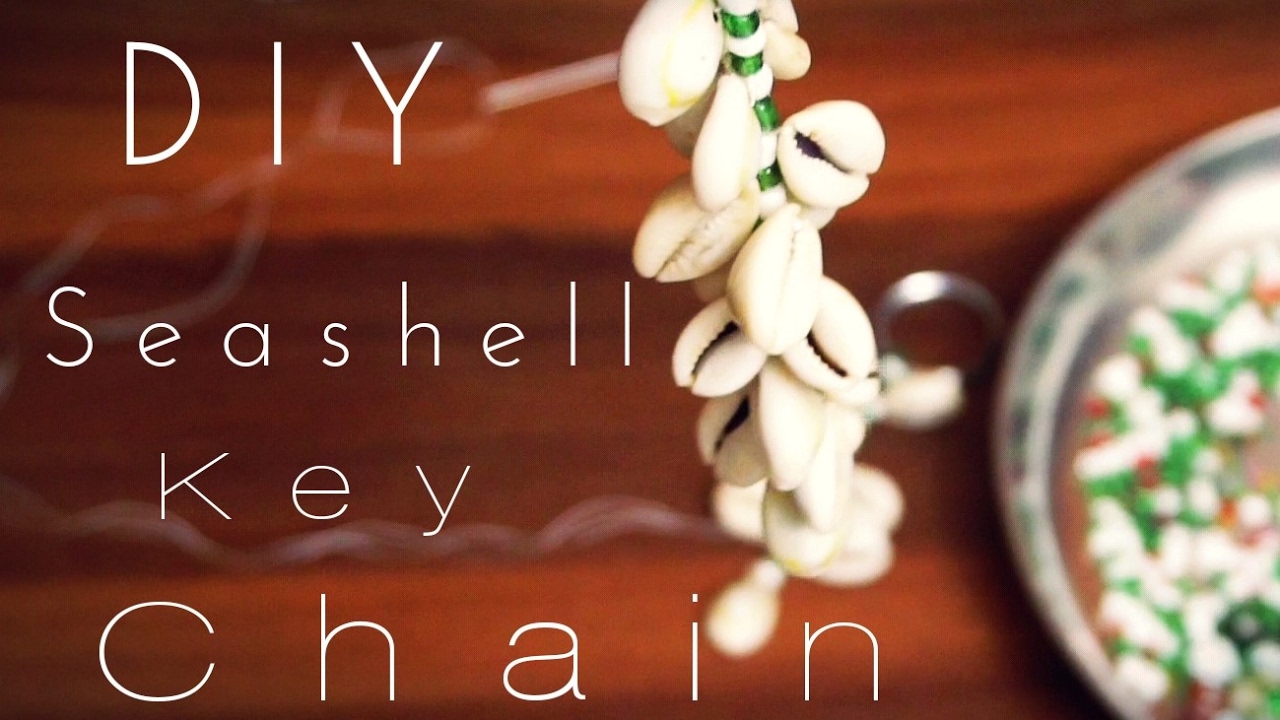 DIY seashell (kodi) key chain |gujrati - YouTube