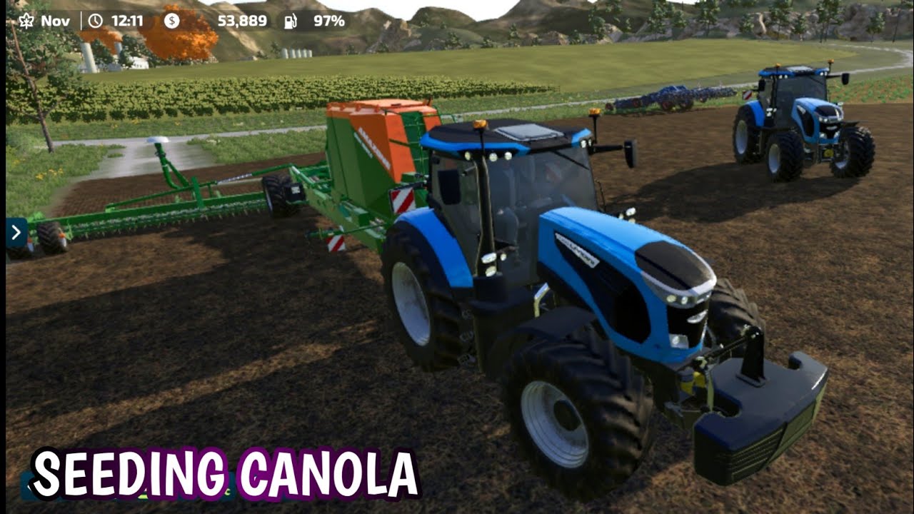 Canola seeding with Big SEEDER in farming simulator 23 mobile-EP30 ...