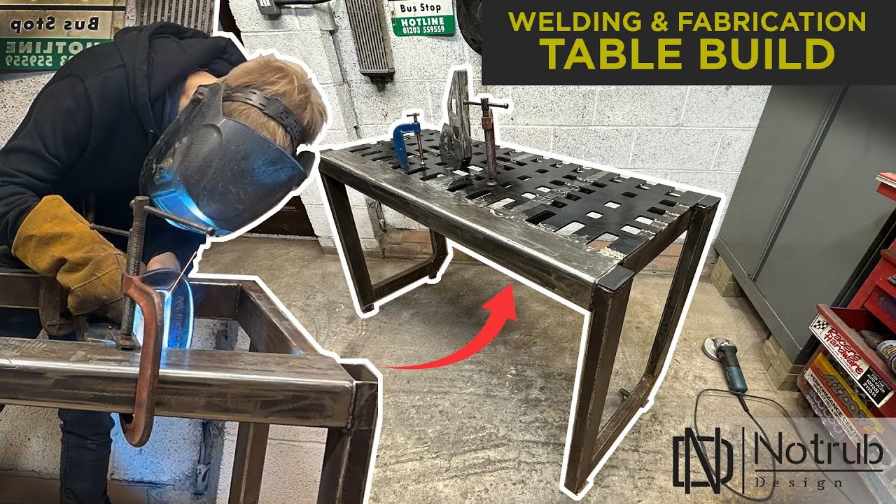 Welding And Fabrication Table Build - Plasma Cutting - YouTube