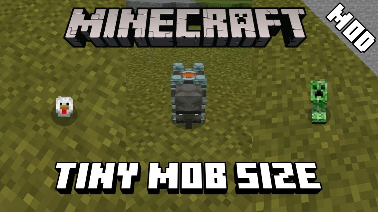 Tiny Mob Size is Released! | Addon/Mod for Minecraft PE (Created by ...