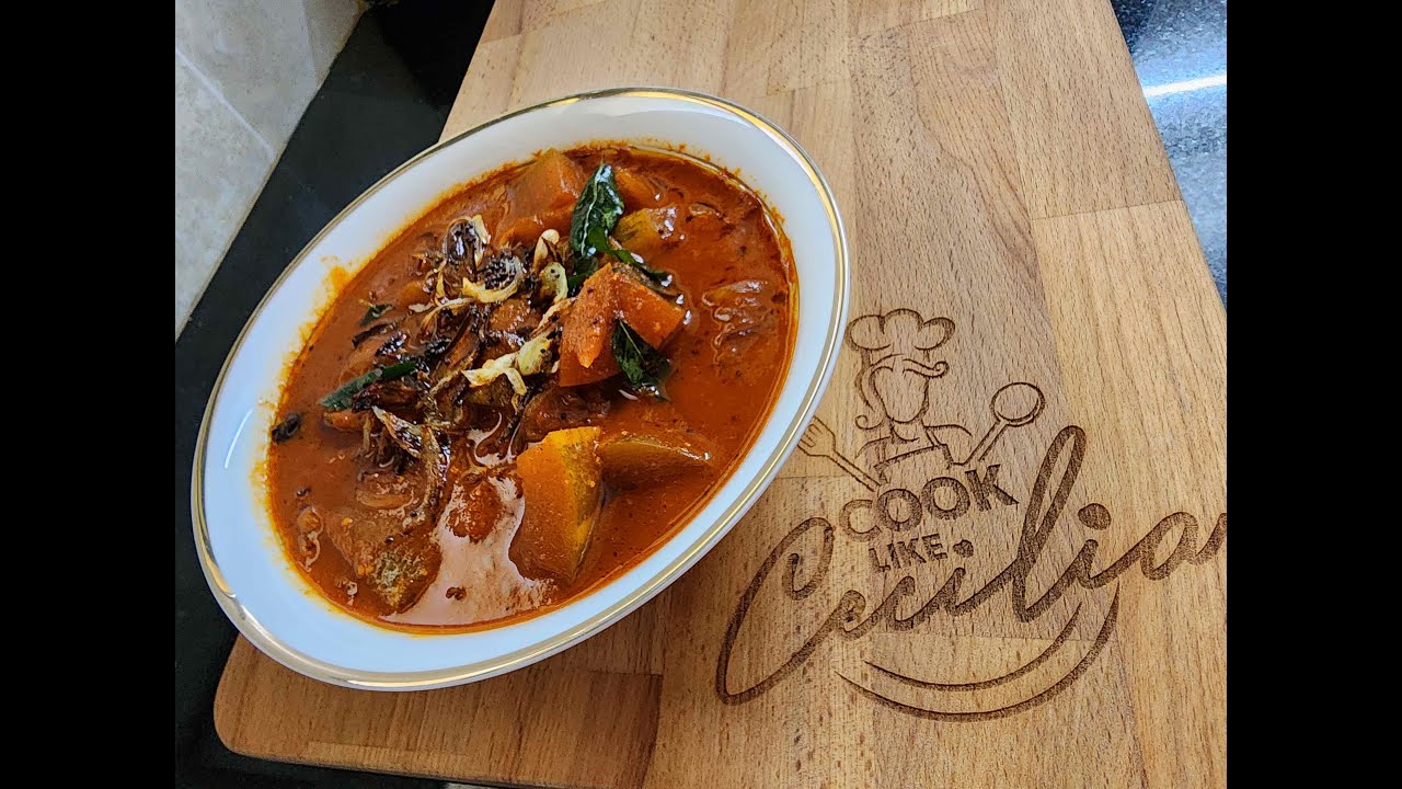 Moghe Saar | Moghe Losun Miri | Field Marrow | Madras Cucumber curry ...