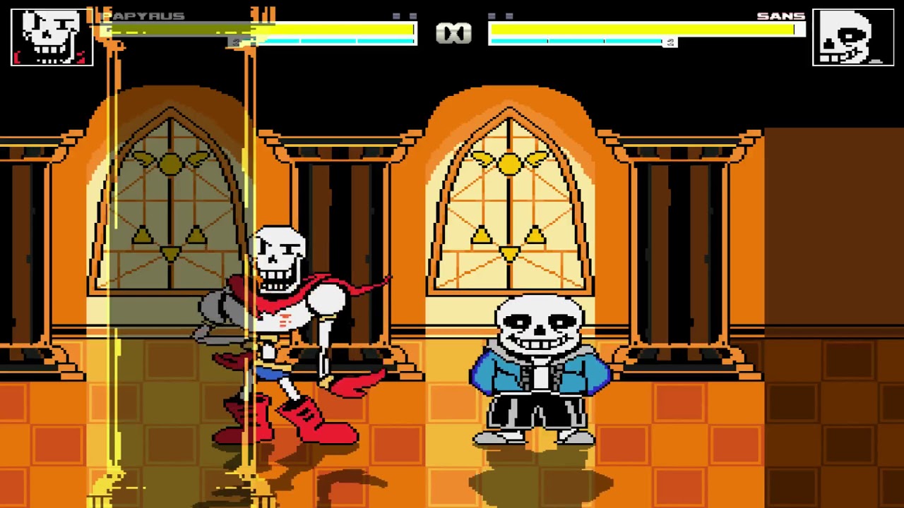 Sans and Papyrus dance Undertale fangame UndertaleMugen - YouTube