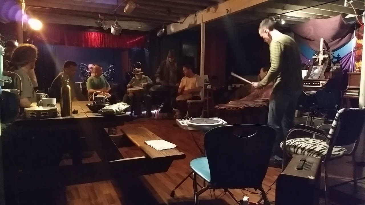Pre-Party - Eugene Drum Circle @ Cush Cafe Saturday 2/3/2018 - YouTube