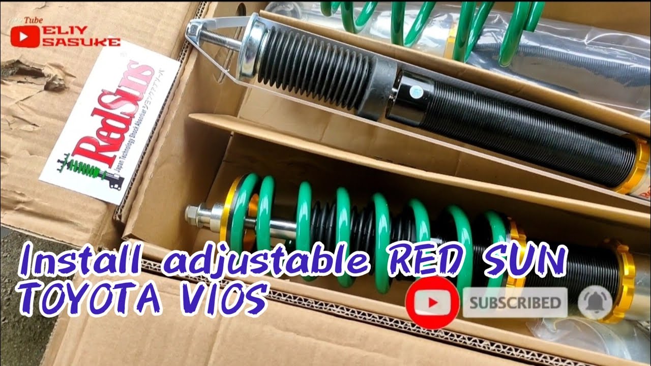 Install adjustable RED SUN pada kereta TOYOTA VIOS - YouTube