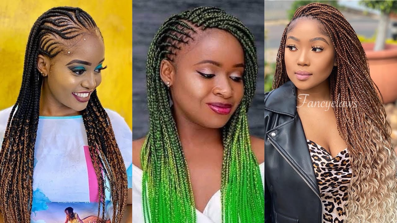 2024 Latest Braiding Hairstyles 🔥🥰🦋/ Trendy Cornrows Ideas For African ...