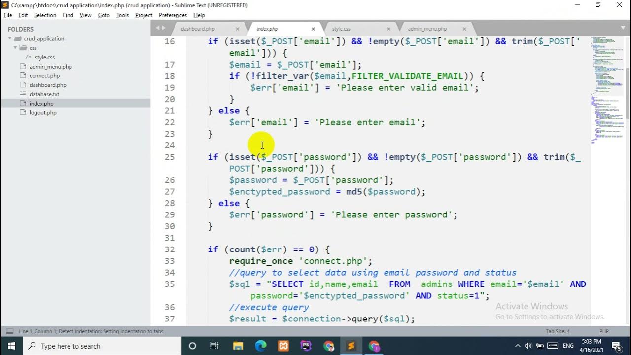 Basic CRUD Operation PHP Part-4 | PHP Project Development MYSQL Insert New Record for CRUD ...