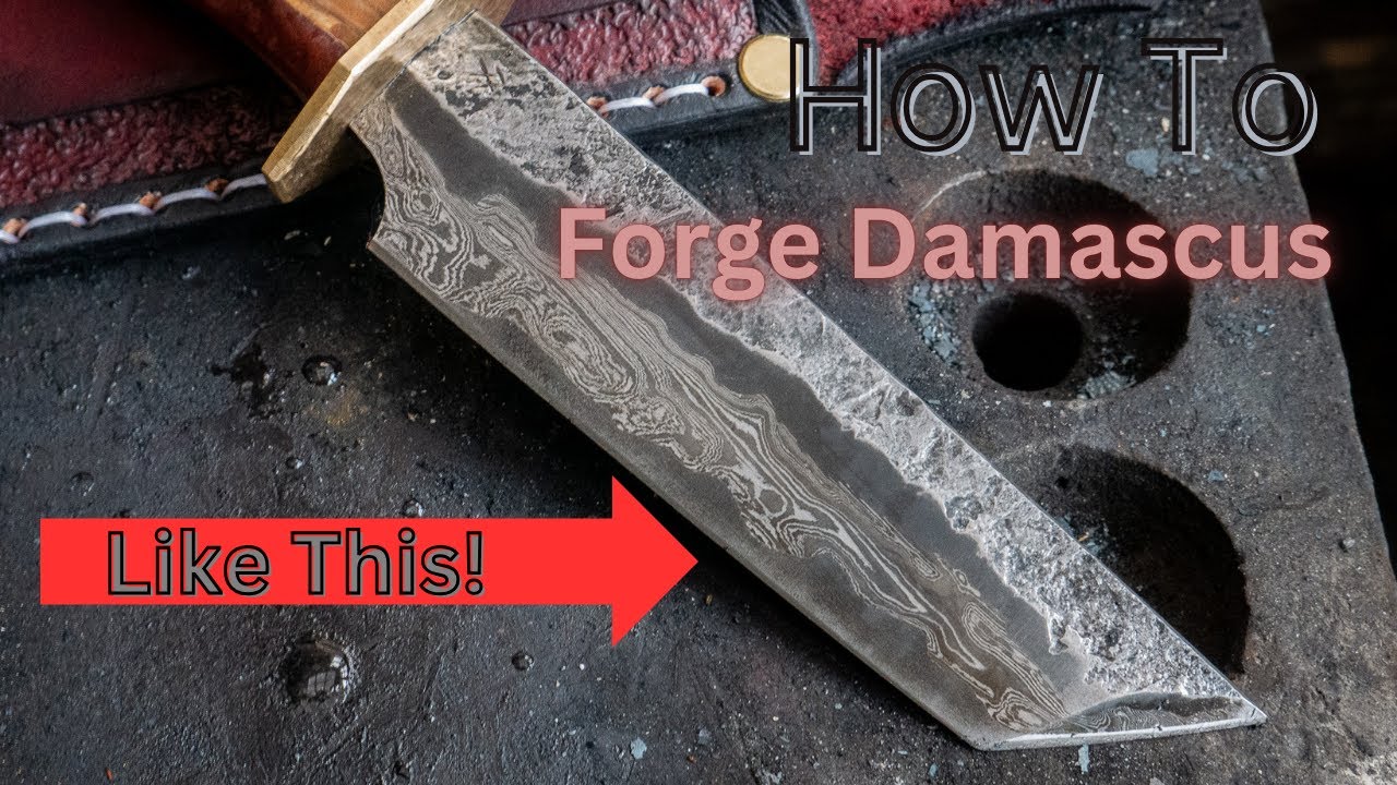 How to Forge a Go Mai Damascus Knife - YouTube