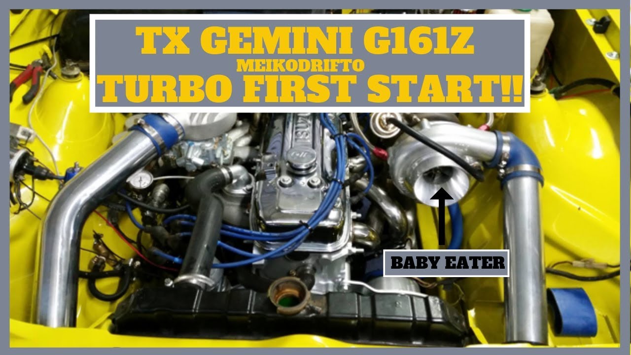 Holden gemini TX turbo first start - YouTube
