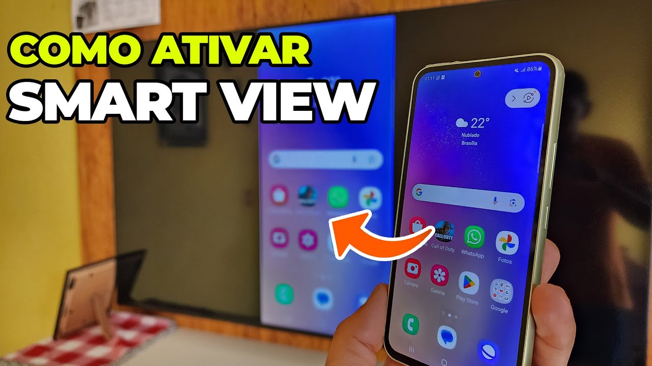COMO ENCONTRAR E ATIVAR O SMART VIEW EM QUALQUER SAMSUNG - YouTube