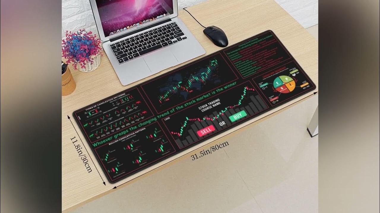 Designfullprint Day Trader Mouse Mat Large Gaming Pad For Mouse And ...