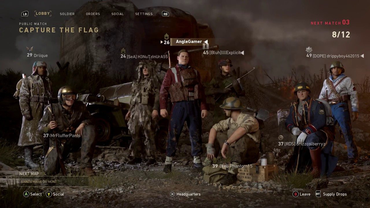 CALL OF DUTY WW2 - CAPTURE THE FLAG - XBOXONE - YouTube