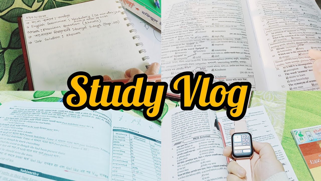 Study Vlog। BCS preparation for beginners। সংসার,বাচ্চা সামলিয়ে যেভাবে bcs প্রস্তুতি নিচ্ছি ...