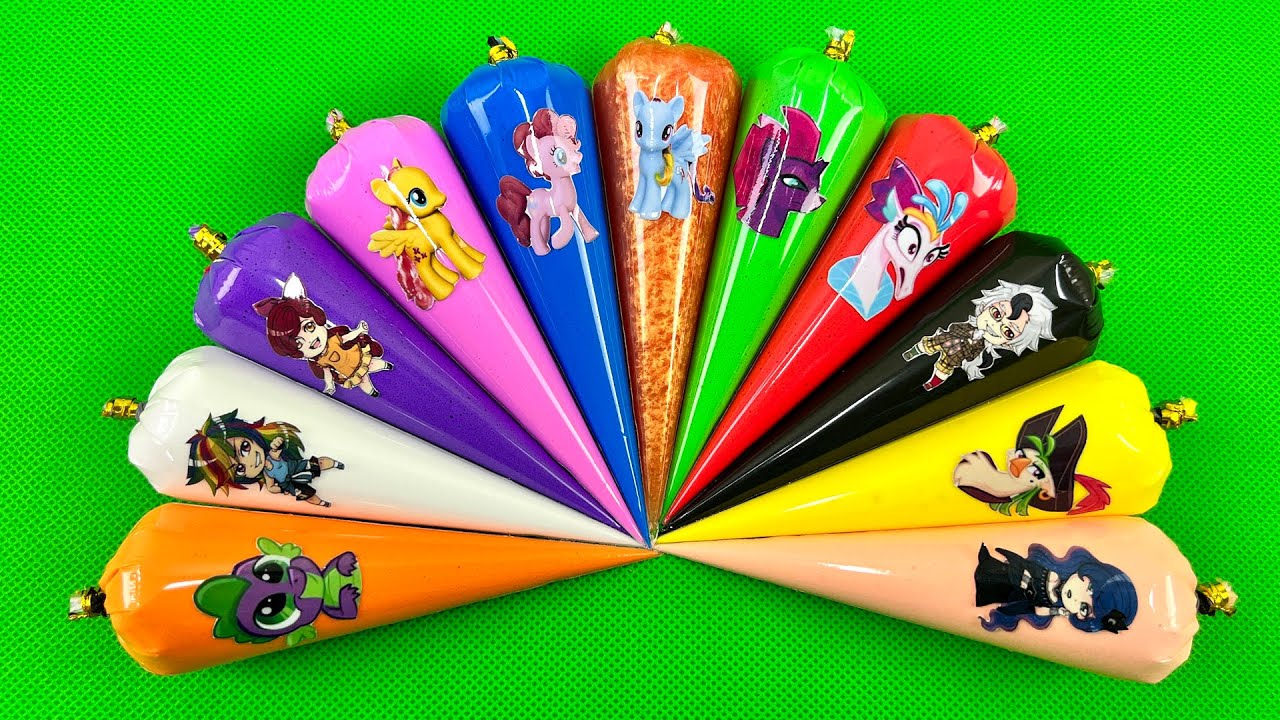 Numberblocks - Mixing Rainbow SLIME with Pony, Cocomelon, Peppa Pig ...