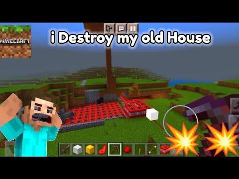 I Destroy My Old House in Minecraft - Minecraft creative things and ...