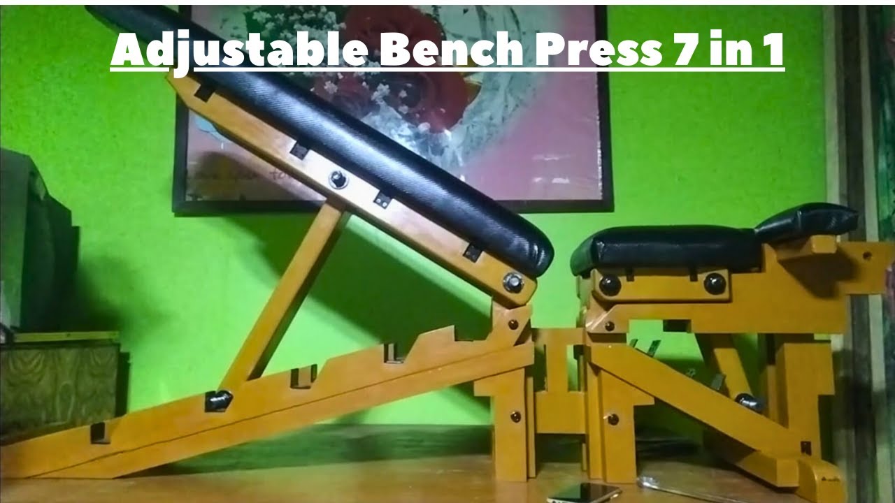 HOW TO MAKE ADJUSTABLE BENCH PRESS UNDER $120 / HOW TO DO A FULLY ...