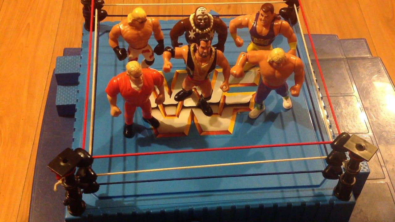 Wwf hasbro series 7 wrestling figure collection shown off by Darren ...