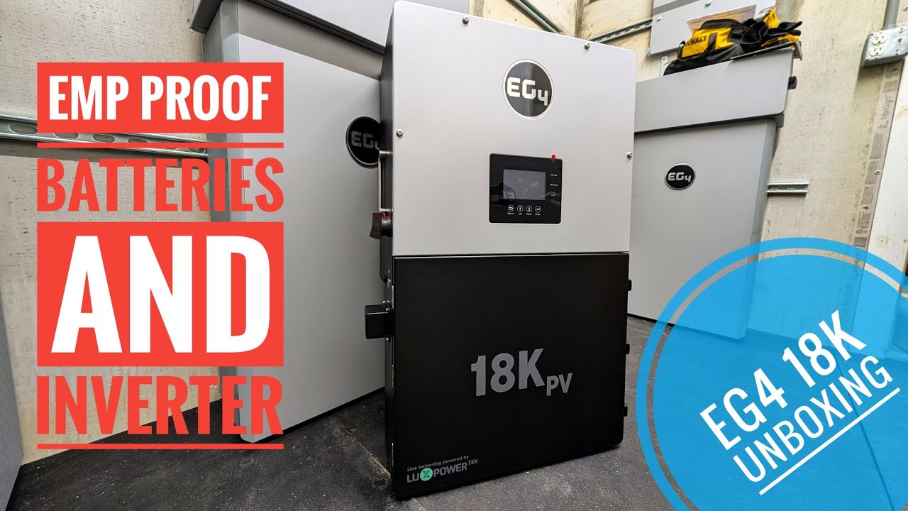 EG4 18K Inverter Unboxing (EMP Proof Inverter & Batteries) - YouTube