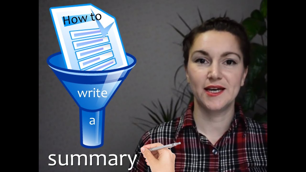 How to Write a Summary: guidelines and tips - YouTube