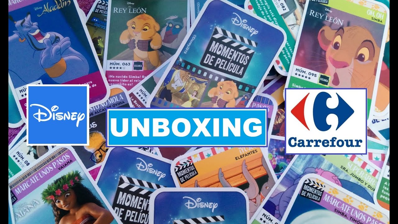 DISNEY X CARREFOUR UNBOXING MOMENTOS DE PELÍCULA - YouTube