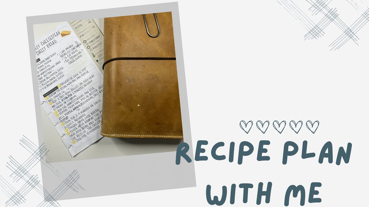 Recipe Plan with Me | Recipe Book | Planner Perfect - YouTube